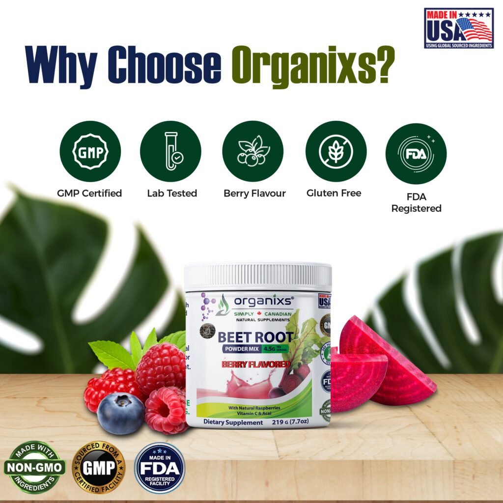Beetroot Powder 219g - Organixs Canada Inc